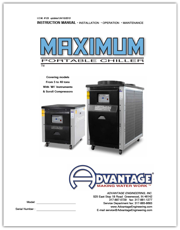 Advantage chiller product data - Schaub Chiller Service